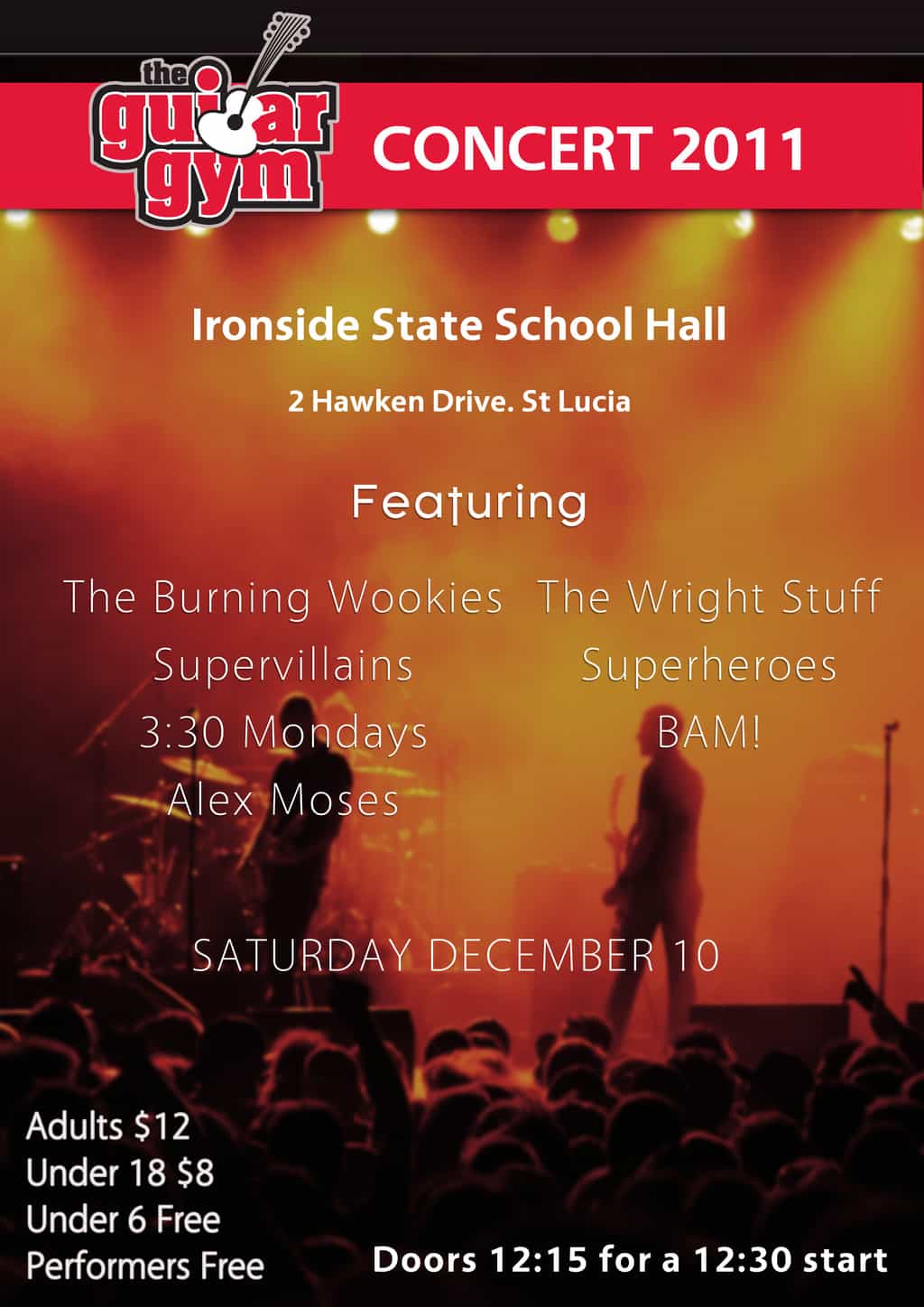 The Guitar Gym Concert 2011 - Guitar Lessons Brisbane | 2 Free Lessons ...